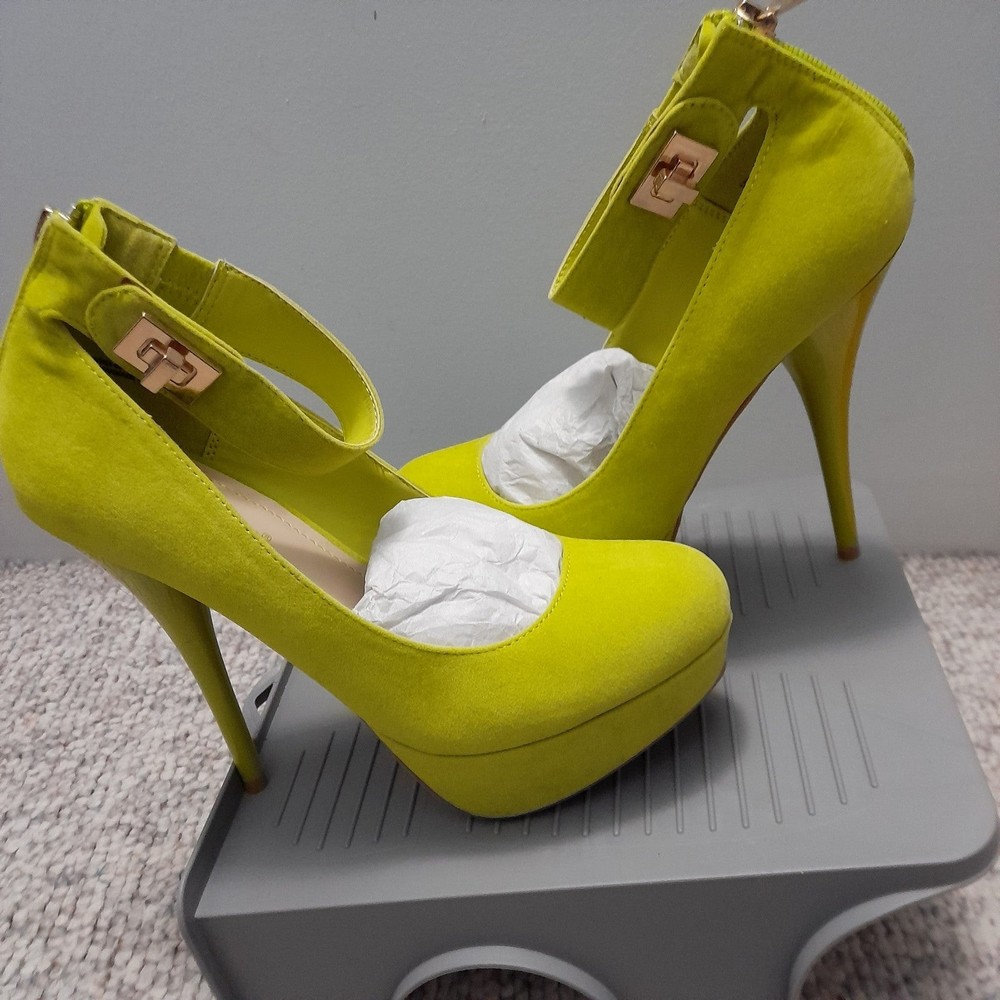 Lime Green Platform Heels By Bamboo Size 7/37 - Gem